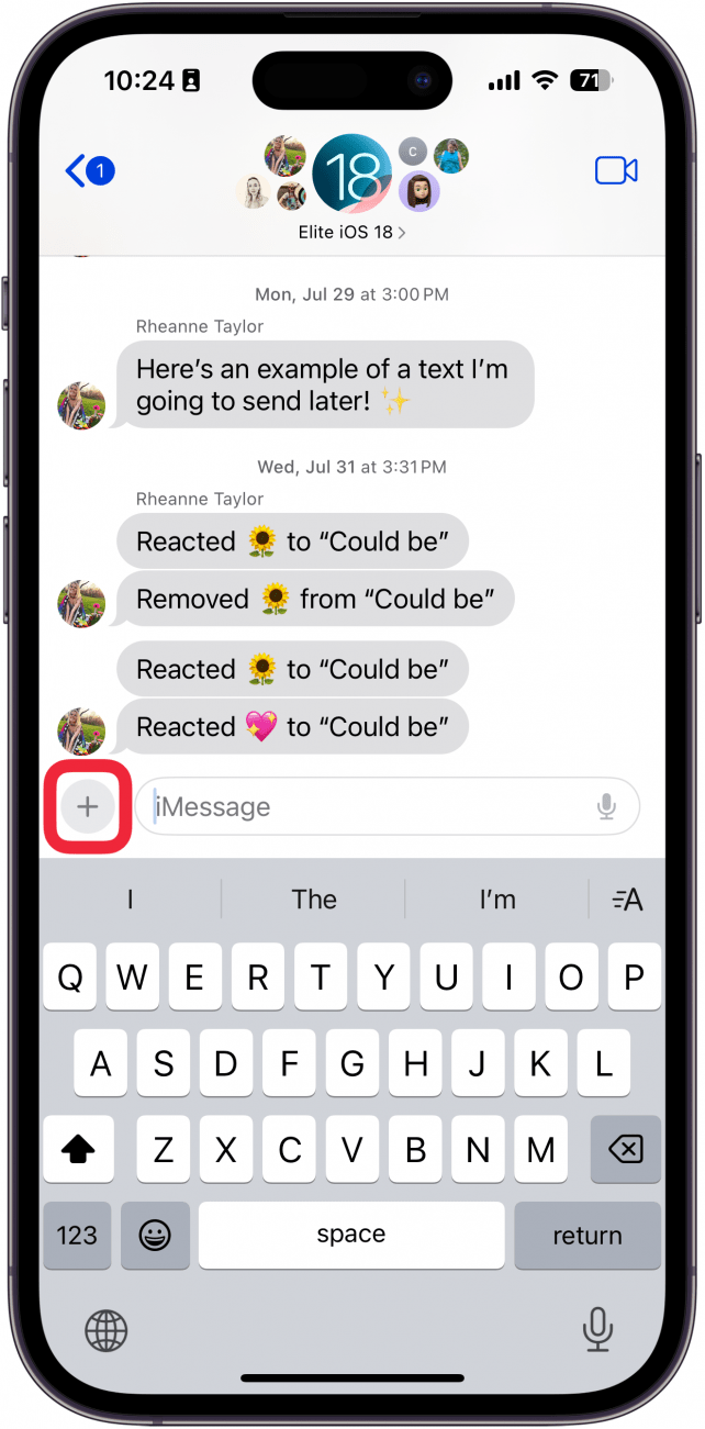 Schedule Messages to Send Later with iOS 18