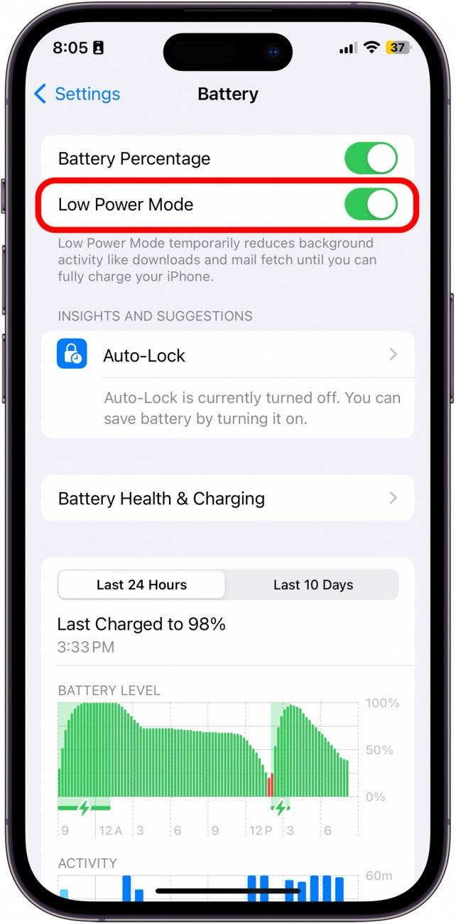 How to Turn On Low Power Mode on Your iPhone