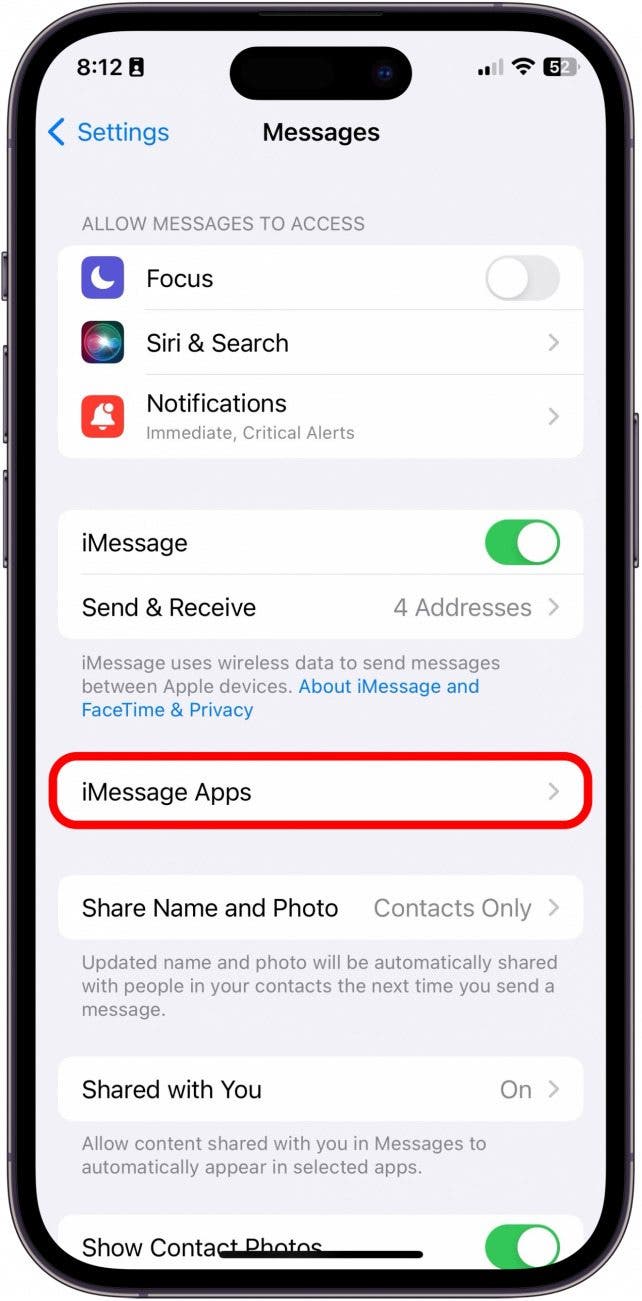 How to Disable iMessage Apps from the App Bar