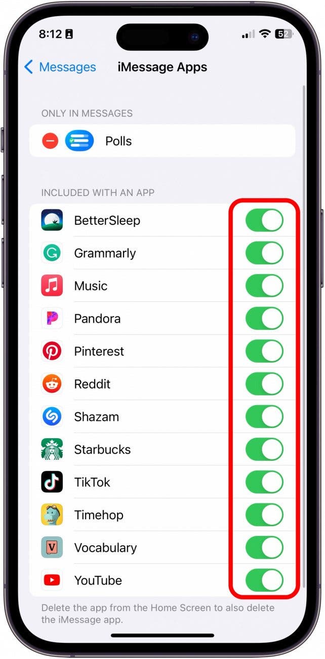 How to Disable iMessage Apps from the App Bar