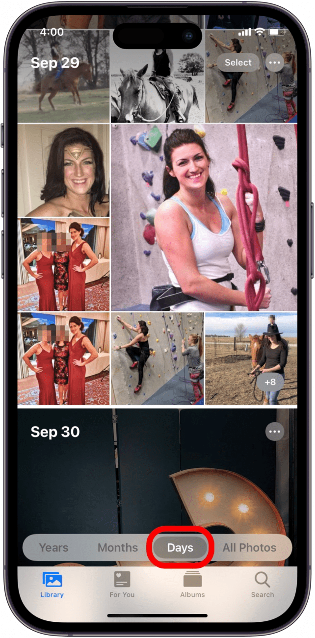 How to Navigate the Library Tab in the Photos App