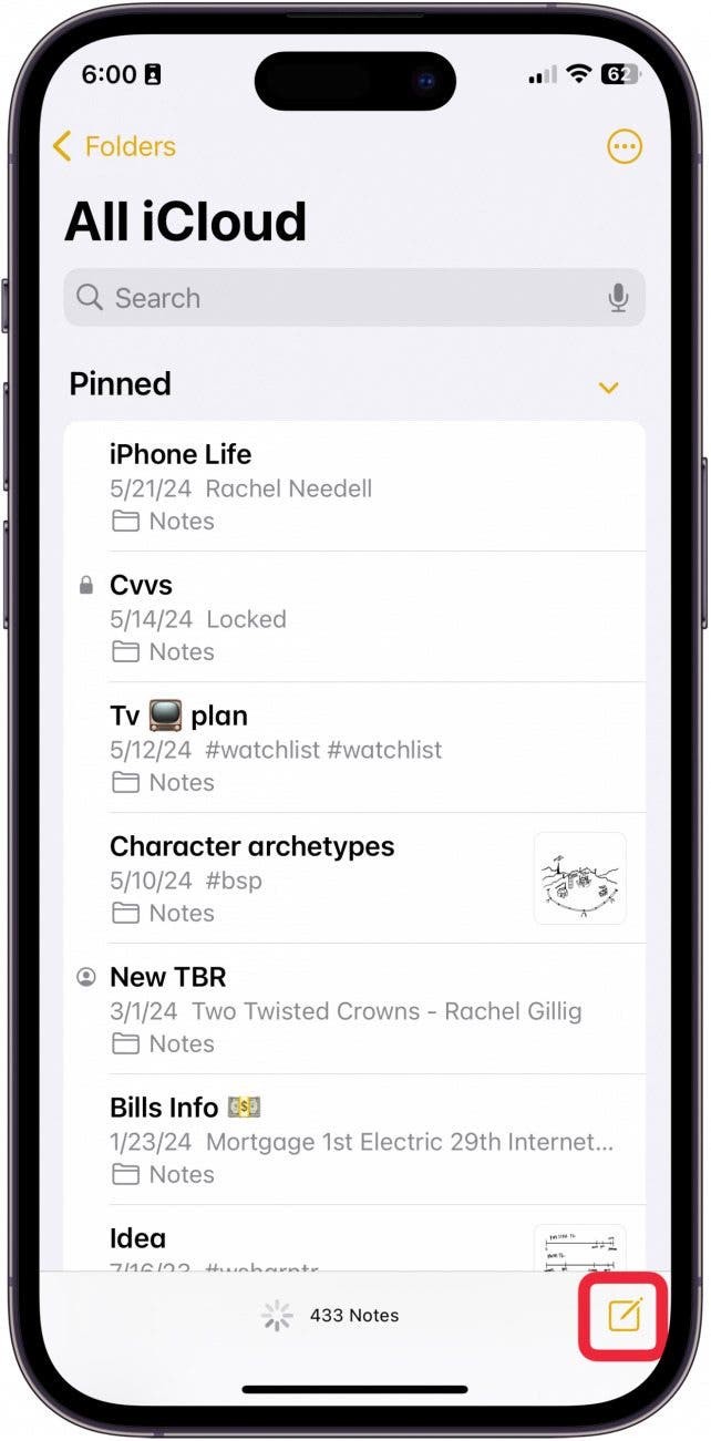 How to Make a To Do List on Notes