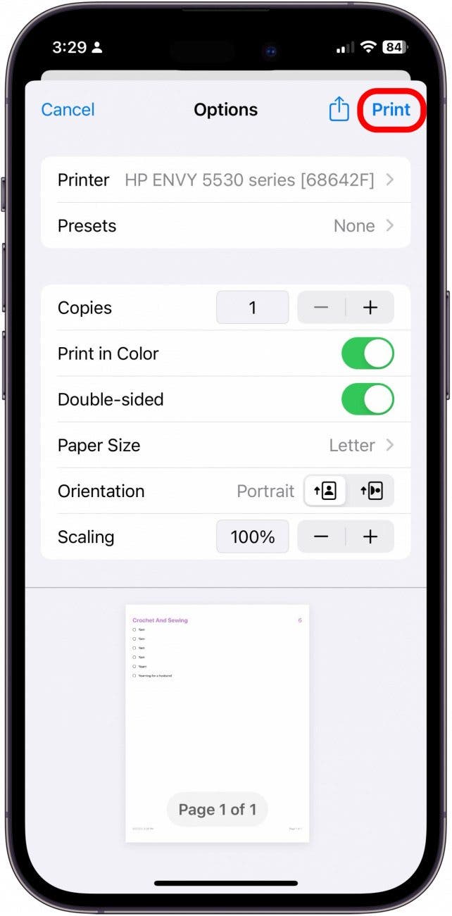 How to Print Lists in the Reminders App