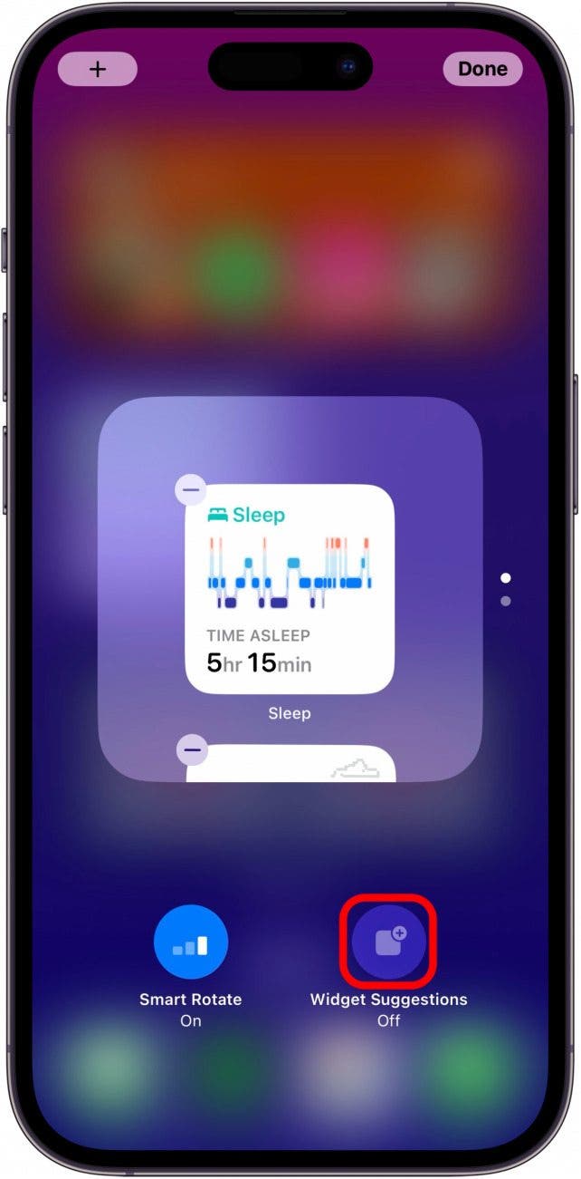 How to Stop Random Adding of Widgets to Smart Stacks