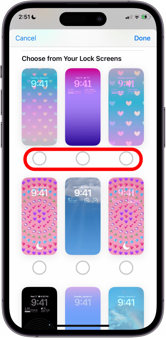 How to Set Lock Screen to Display a Focus