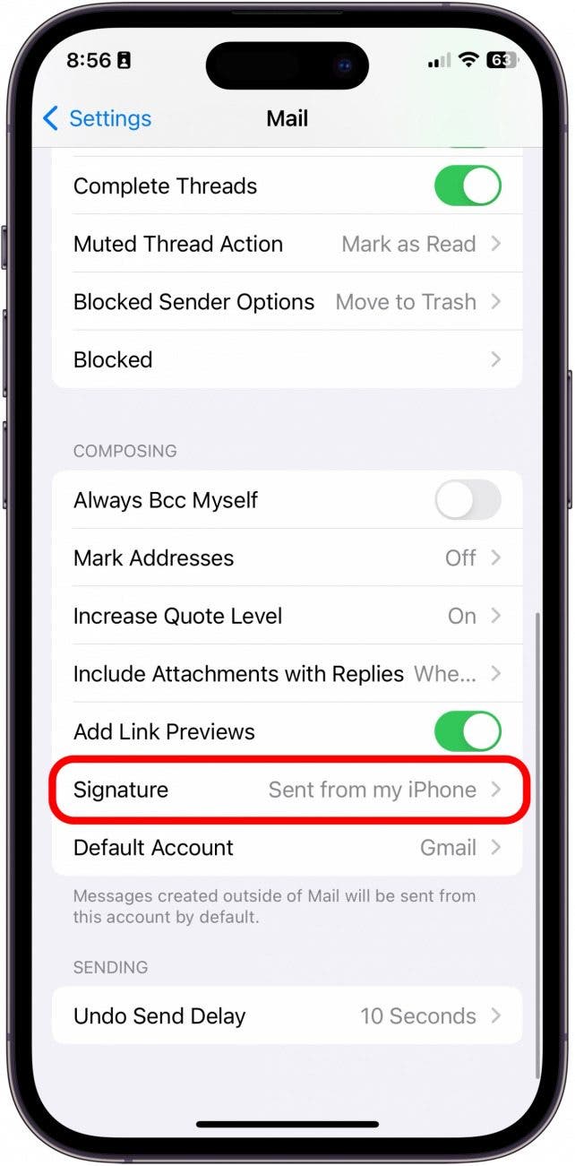 How to Remove Sent from my iPhone Email Signature