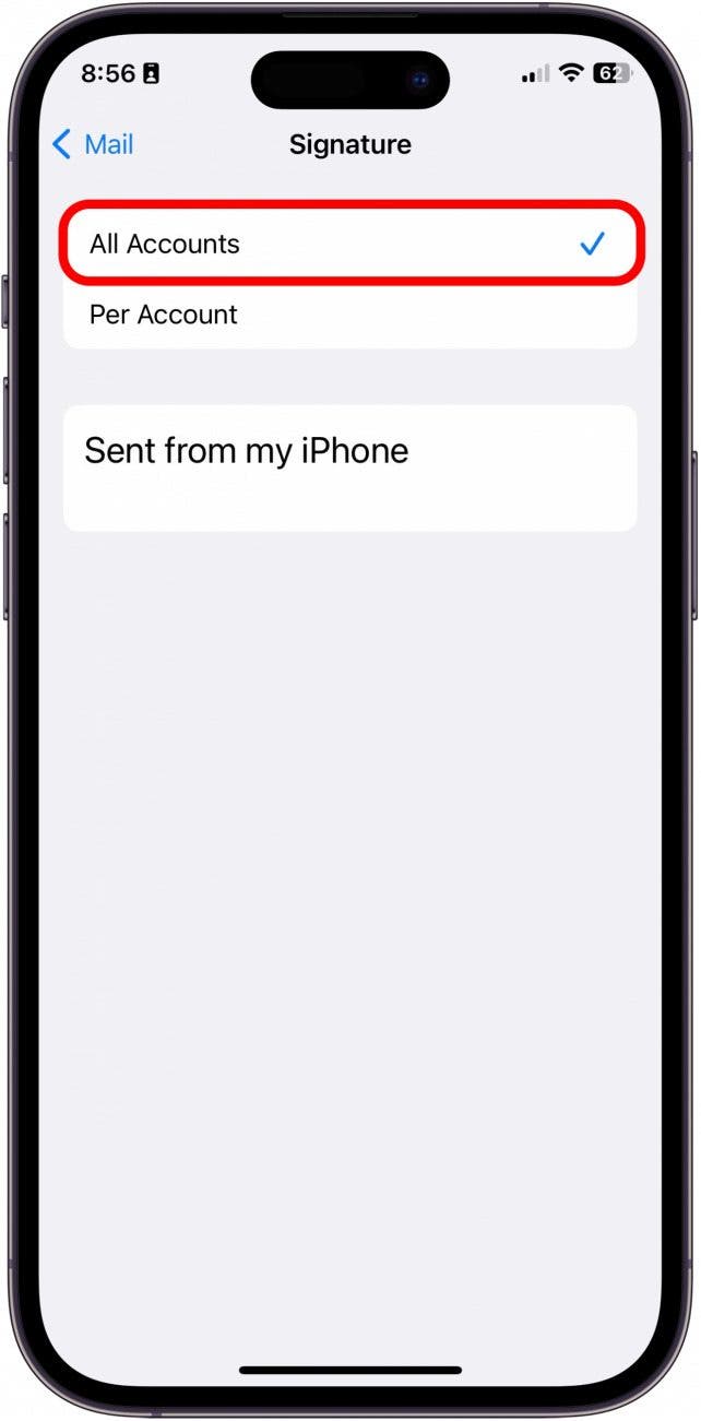 How to Remove Sent from my iPhone Email Signature