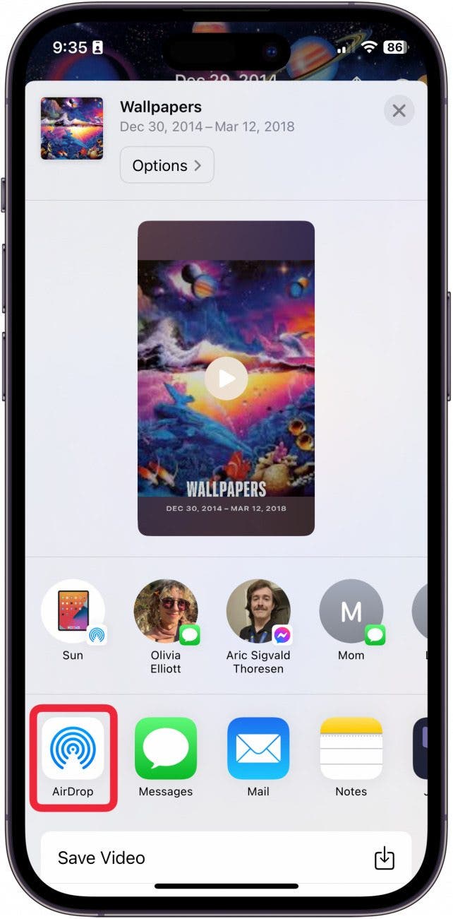 How to Share Slideshow on iPhone