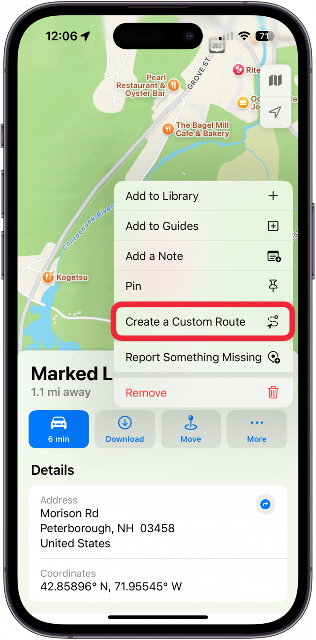 How to Make a Custom Route on Apple Maps