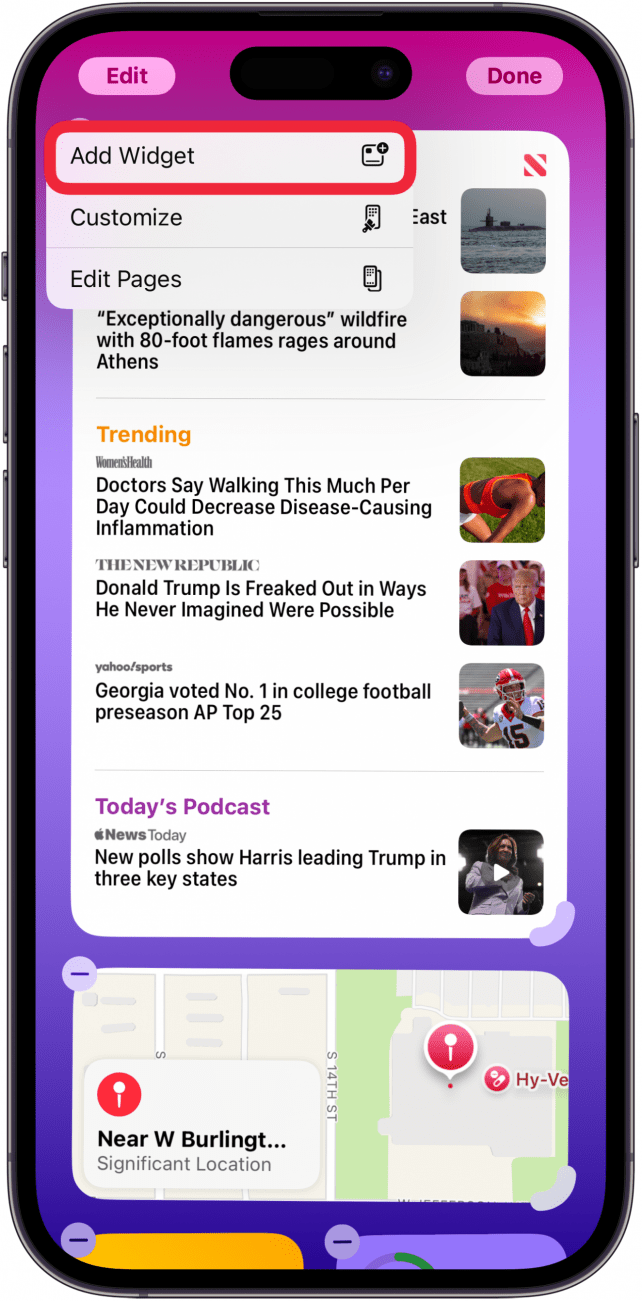 How to Add Widgets to Your iPhone Today View