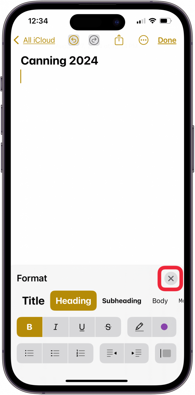 How to Use Collapsible Sections in the Notes App