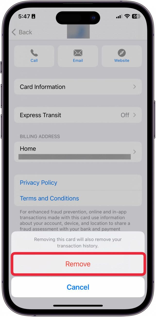 How to Change Default Card Apple Pay