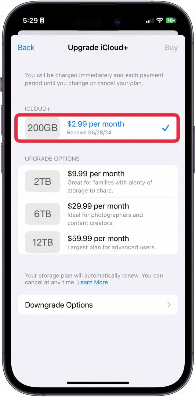 How to Upgrade or Downgrade Your iCloud Storage