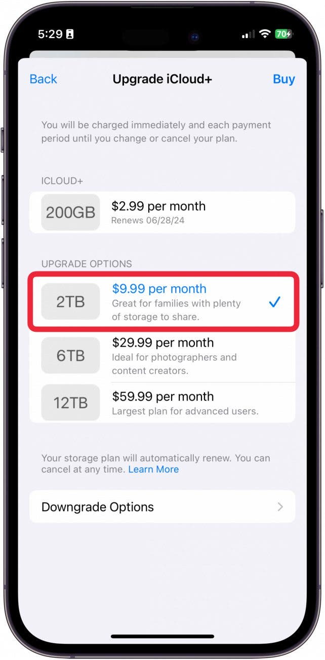 How to Upgrade or Downgrade Your iCloud Storage
