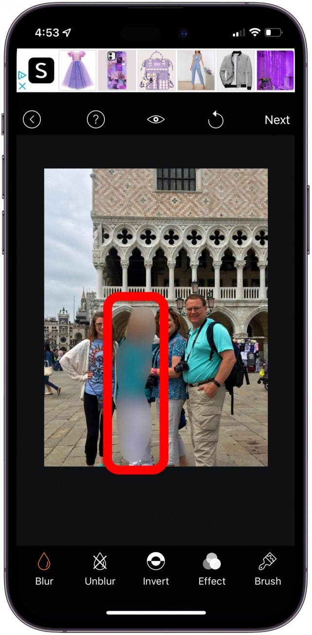 How to Blur Something in a Picture on iPhone