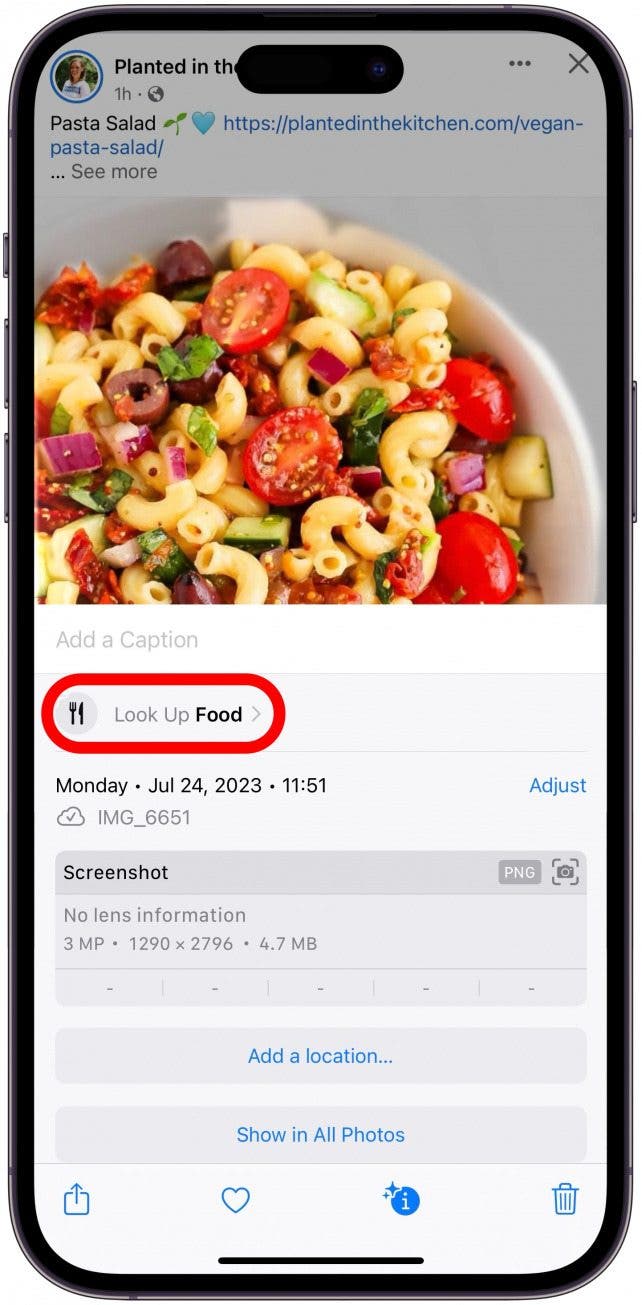 How to Find Recipes from Photos on iPhone