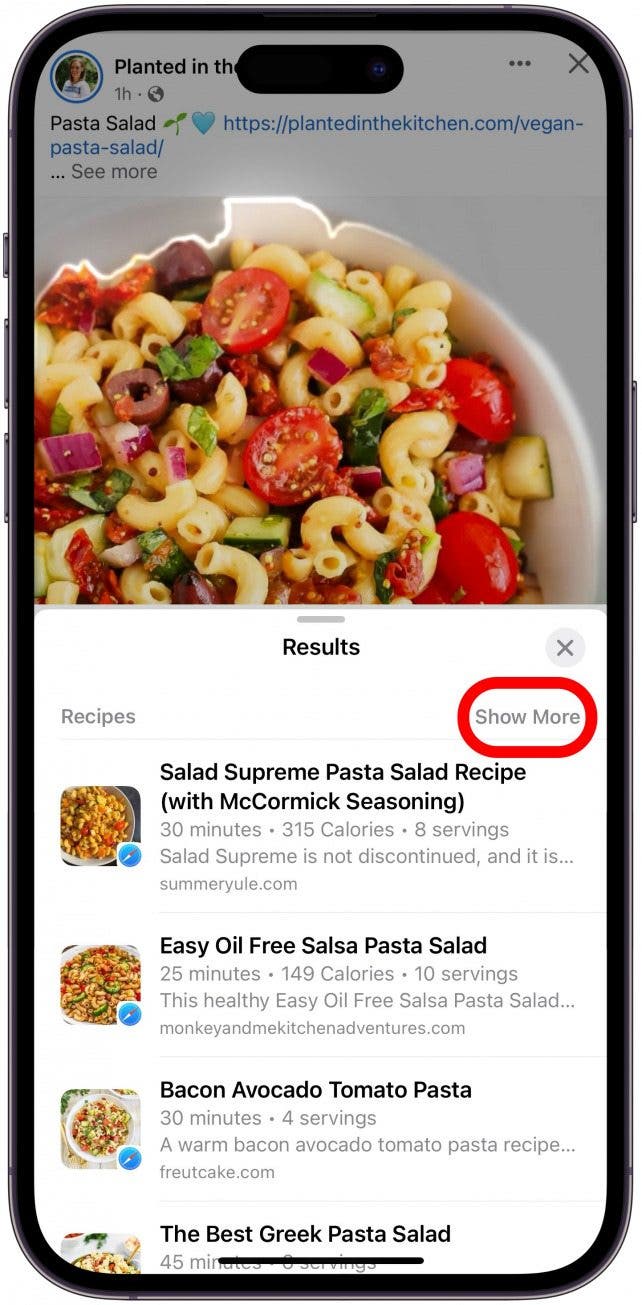 How to Find Recipes from Photos on iPhone