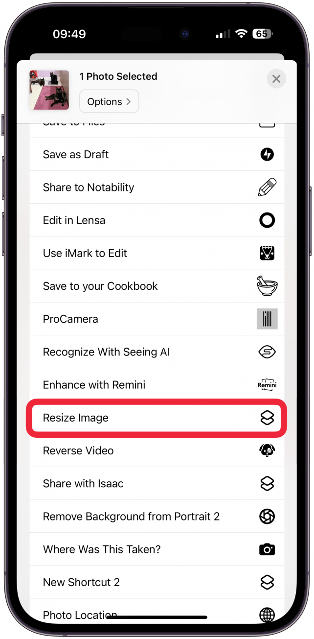 How to Resize an Image on iPhone