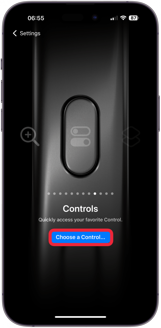 Every Option in the New Control Gallery Explained