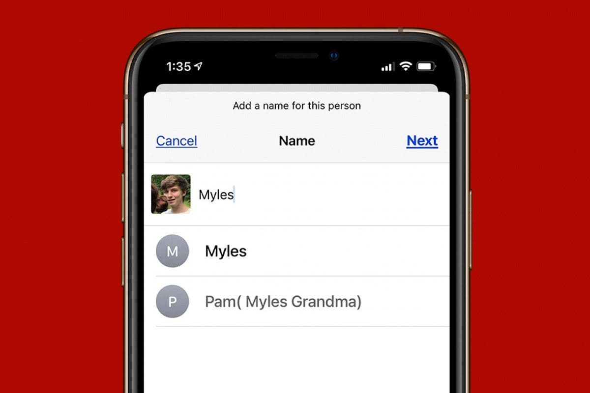 How to Add a Name to the People Album in Photos on iPhone