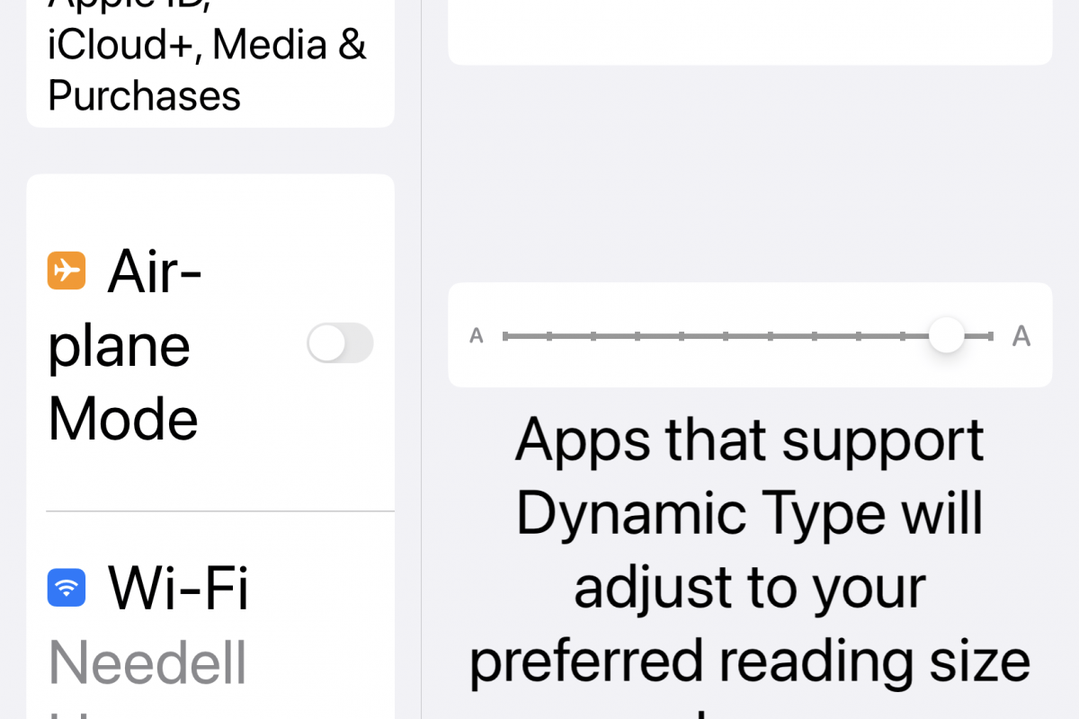 How to Change Font Size on iPad (iOS 16)