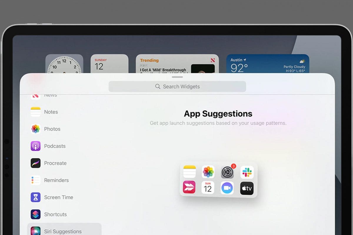 How to Add the Siri Suggestions Widget to iPad Home Screen