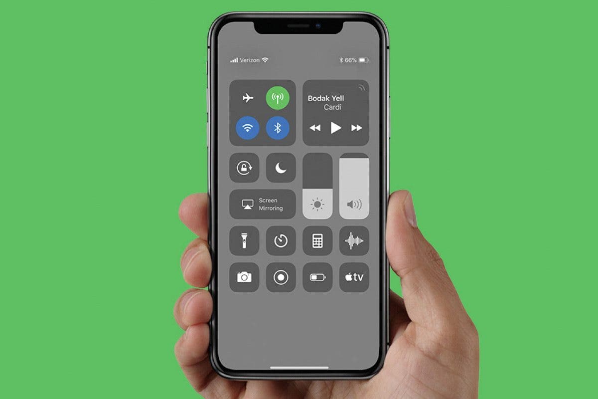 iPhone X: How to View Battery Percentage (Hint: Control Center)