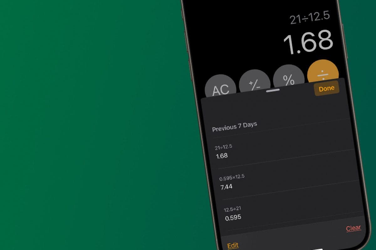 How to Check Your iPhone Calculator History