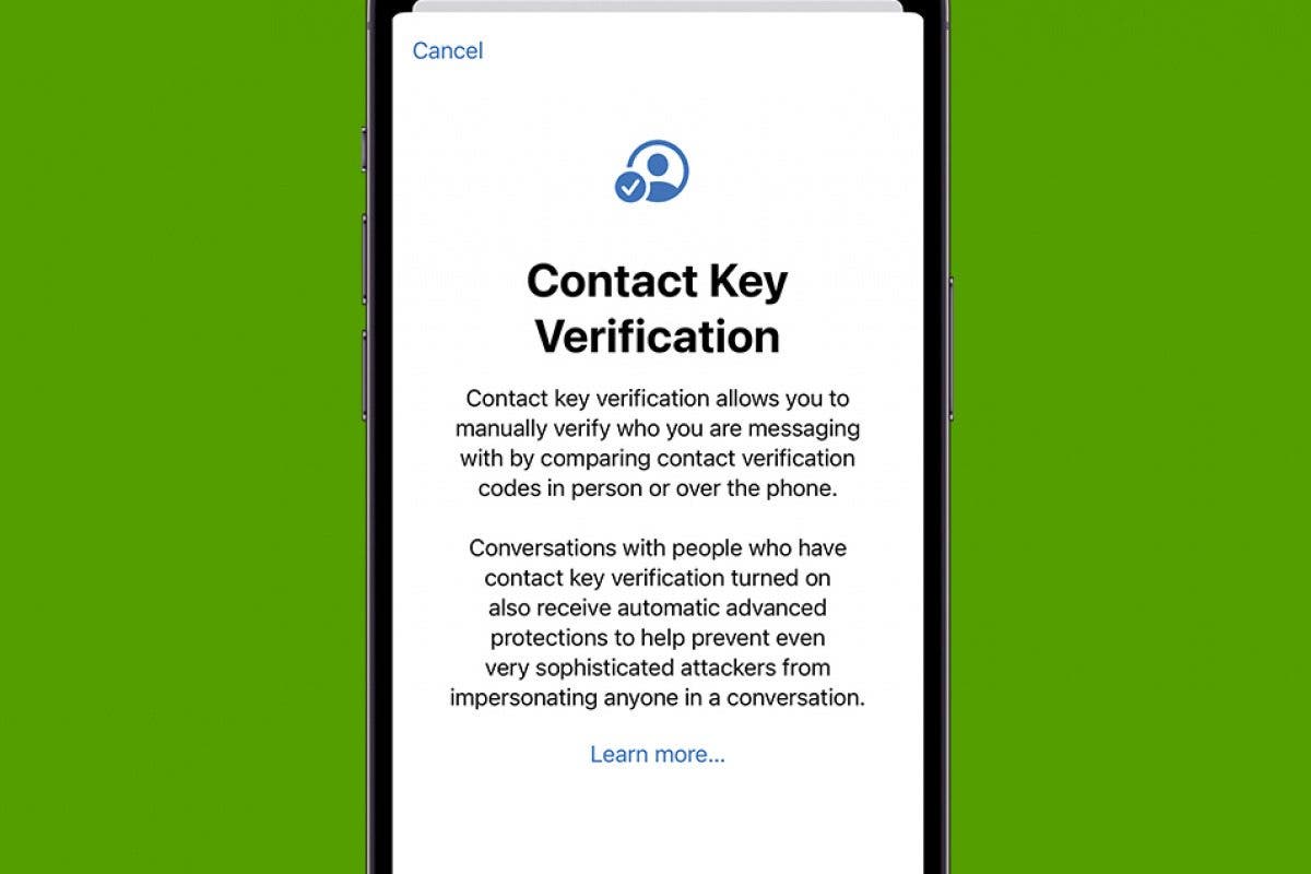 iMessage Contact Key Verification Explained