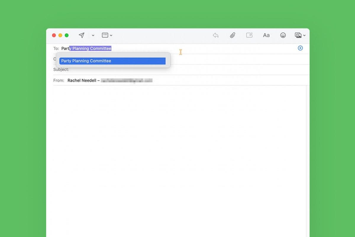Email Groups of People Easily with a Contact List in Apple Mail