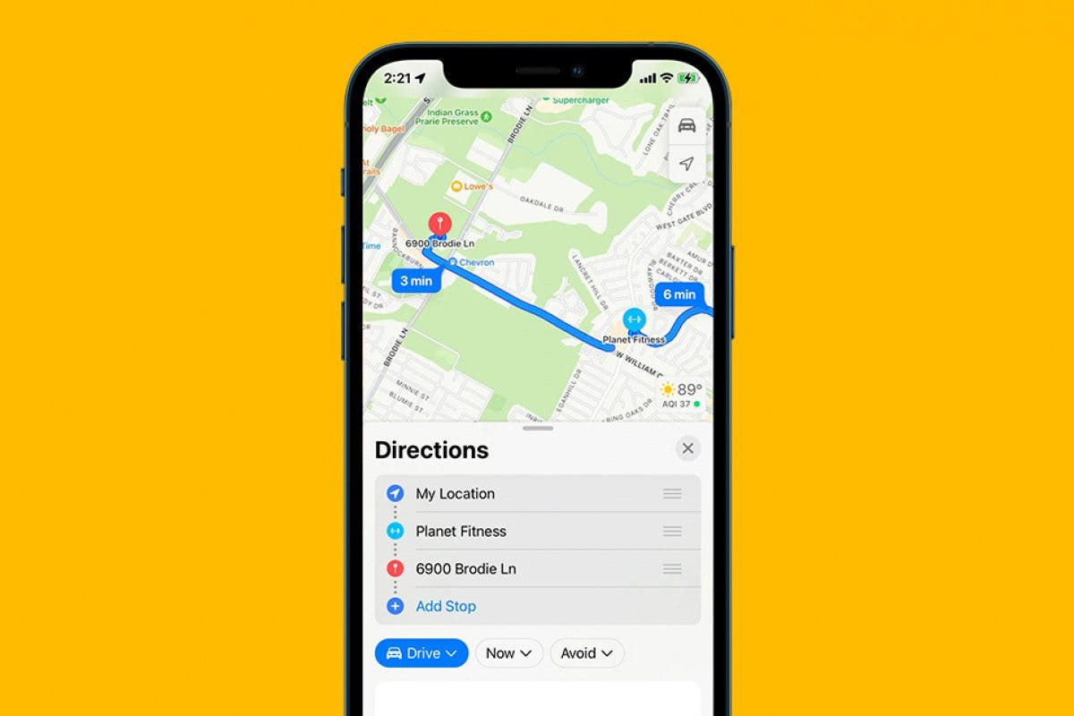 How to Add Multiple Stops to Apple Maps Route