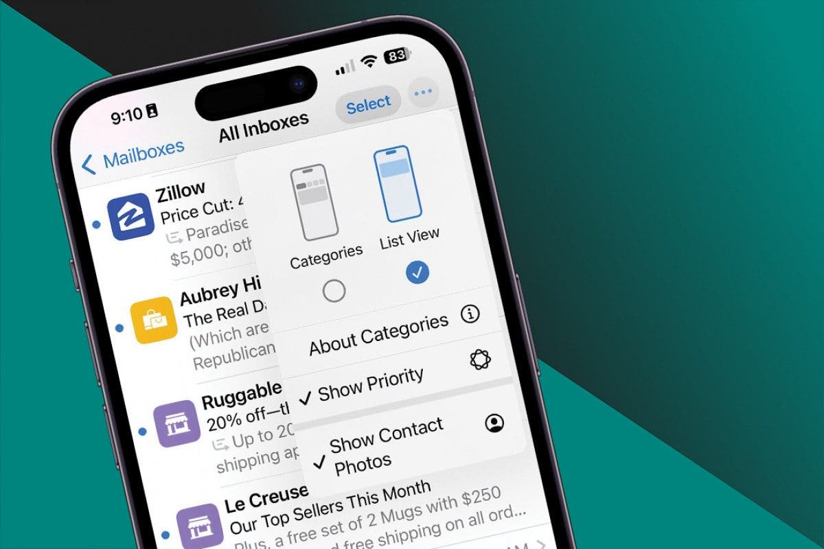 How to Revert iPhone iOS 18 Mail App Layout