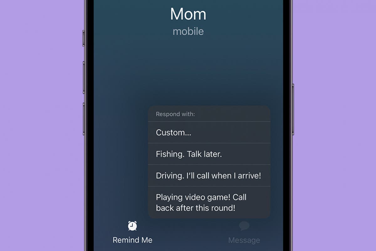 How to Create Custom Quick Responses to Respond to Phone Calls on iPhone