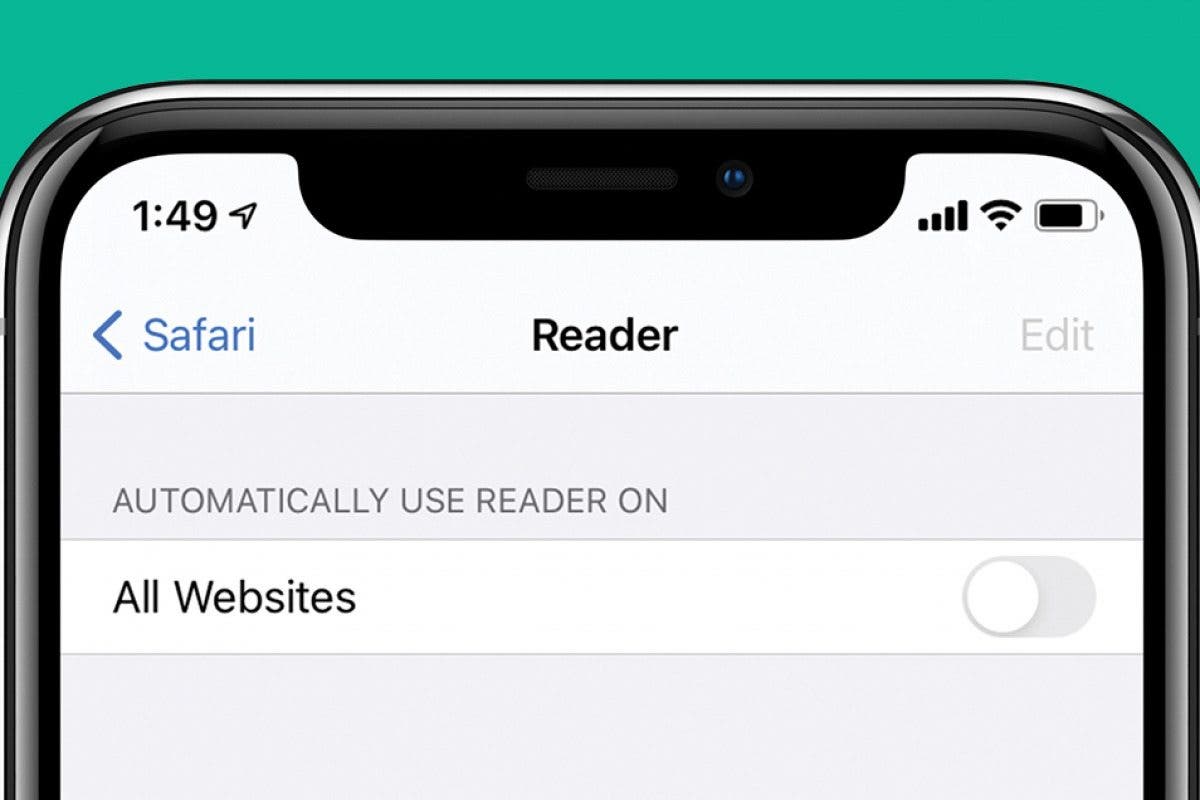 How to Disable Reader Mode in Safari for All Webpages