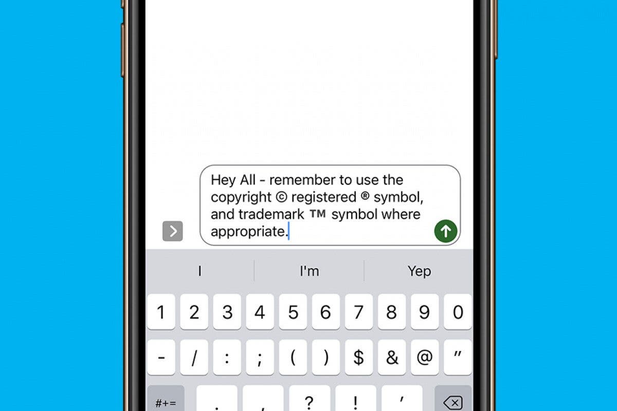 How to Type the Trademark & Copyright Symbol on iPhone