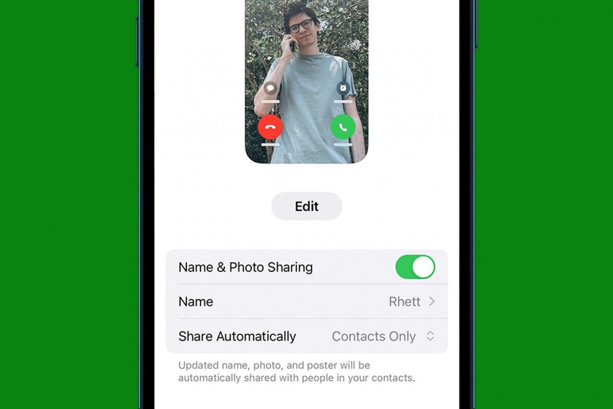 Turn Off Name & Photo Contact Sharing