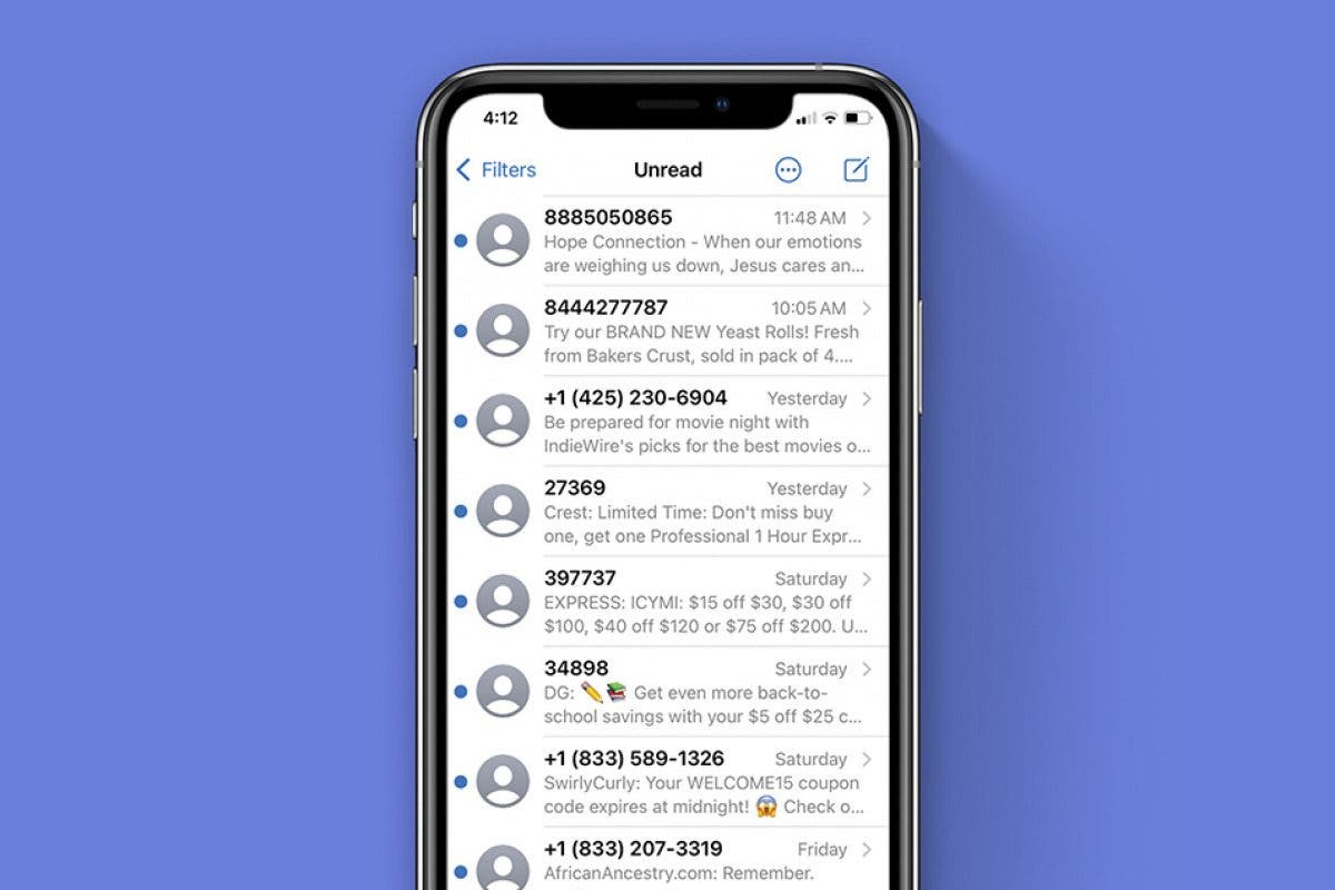 How to View Only Unread Messages on iPhone