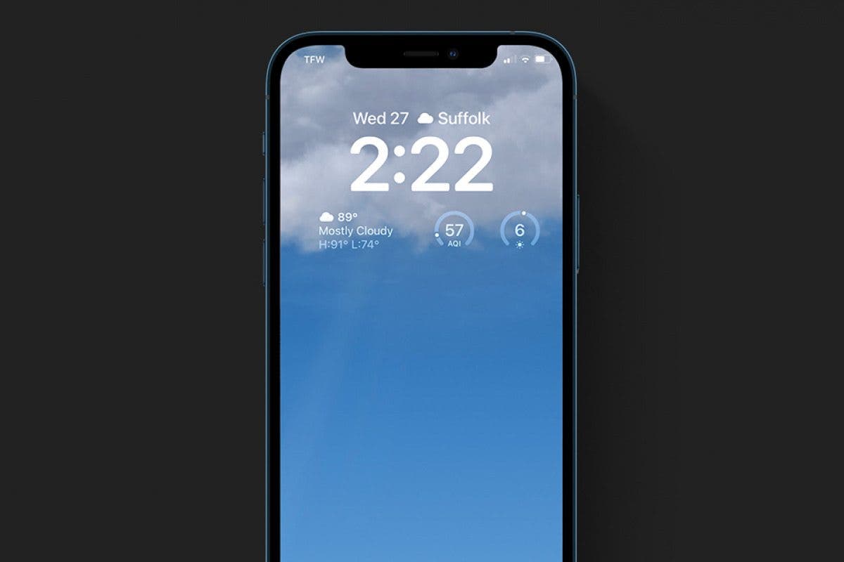 How to Create a Weather Lock Screen on iPhone