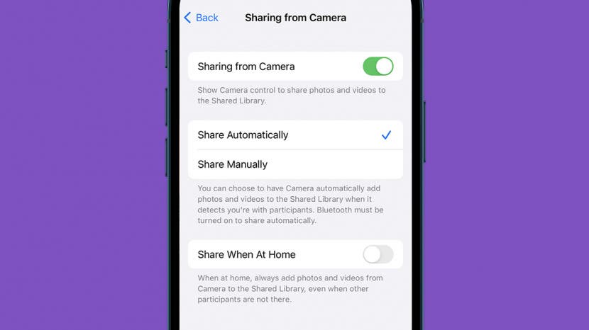 How to Set Up a Shared Photo Library with Auto-Sharing