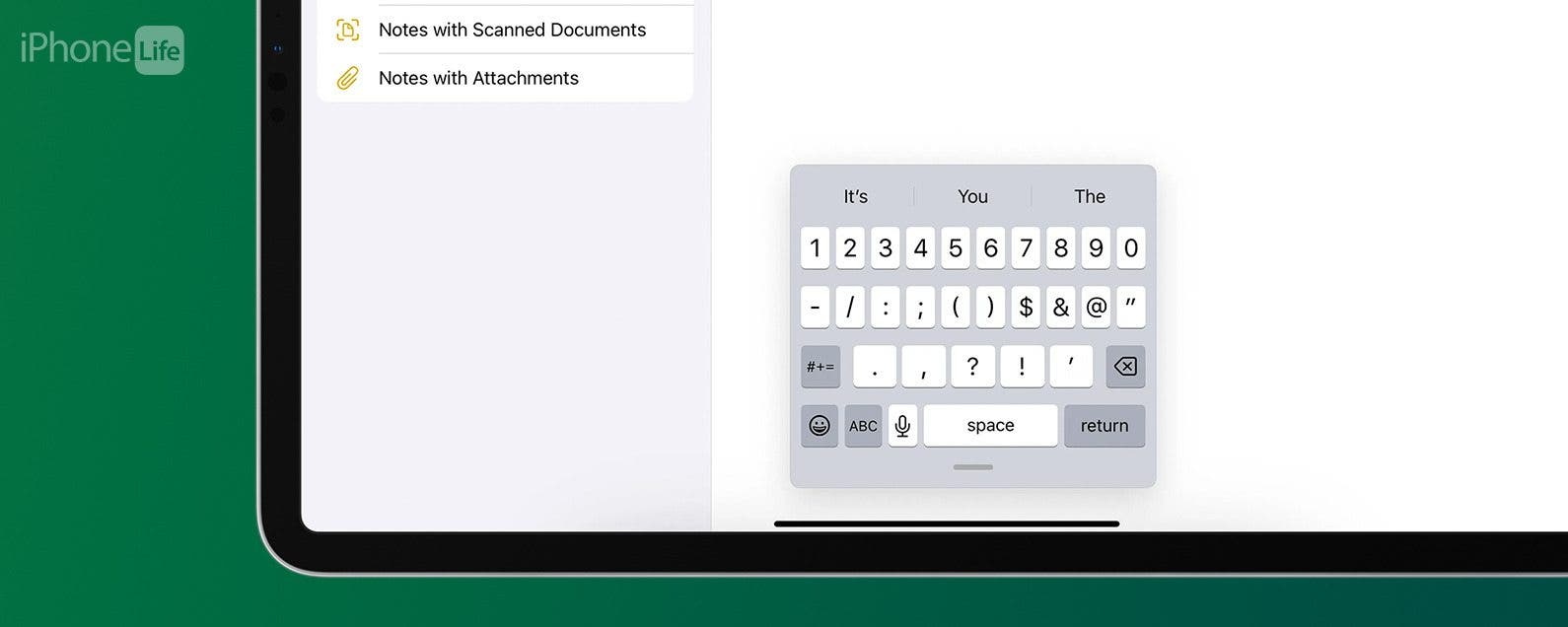 How to Slide to Type on the iPad Floating Keyboard
