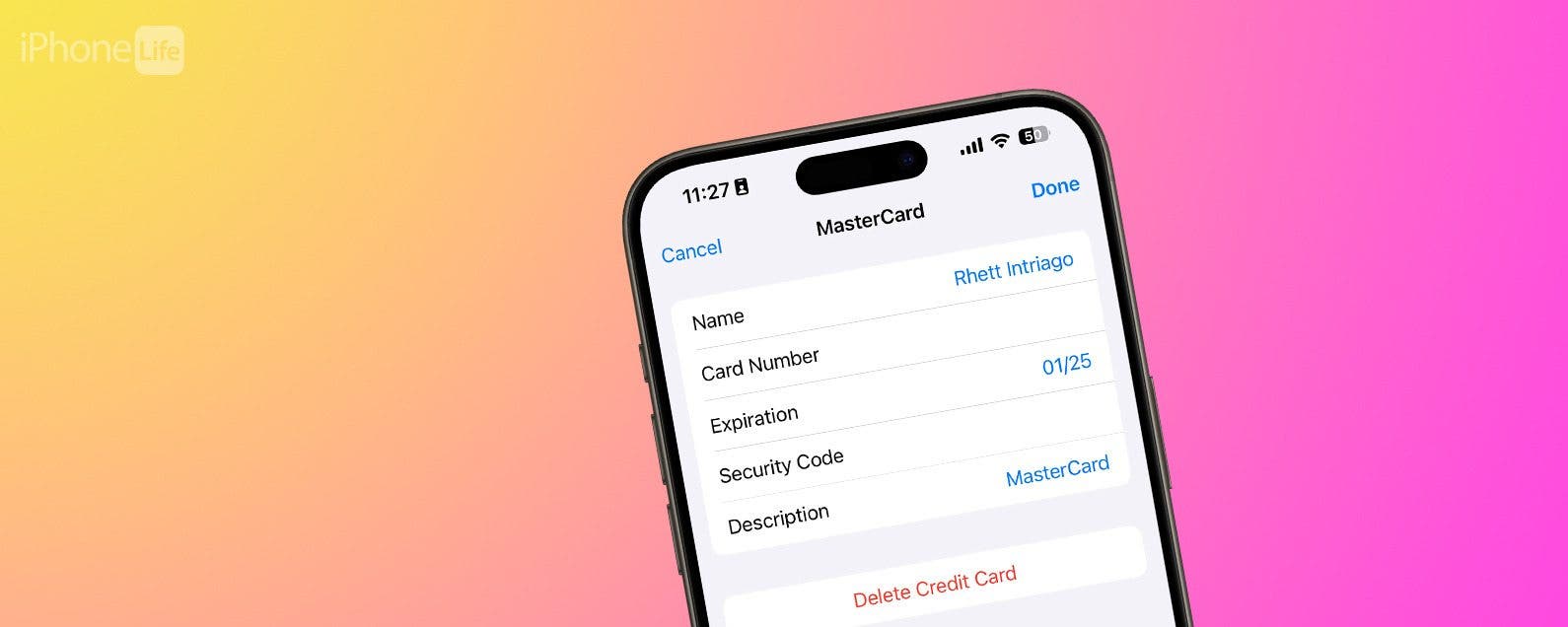 How to Update Autofill Credit Card Information on an iPhone