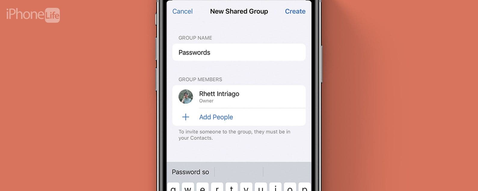 Securely Share Passwords with Friends & Family
