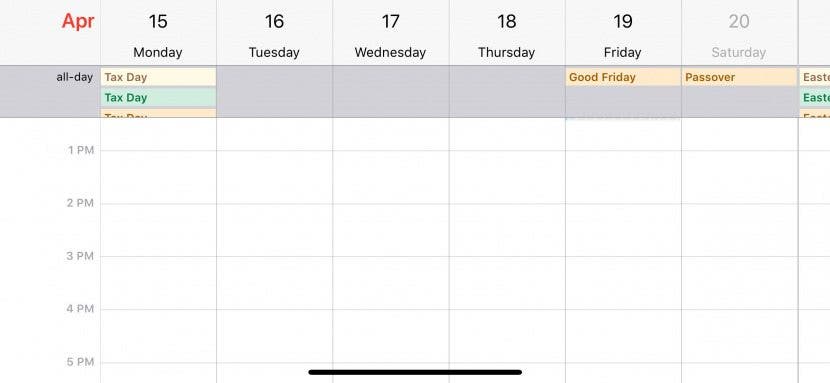 How to See the Week View in the Calendar App on Your iPhone
