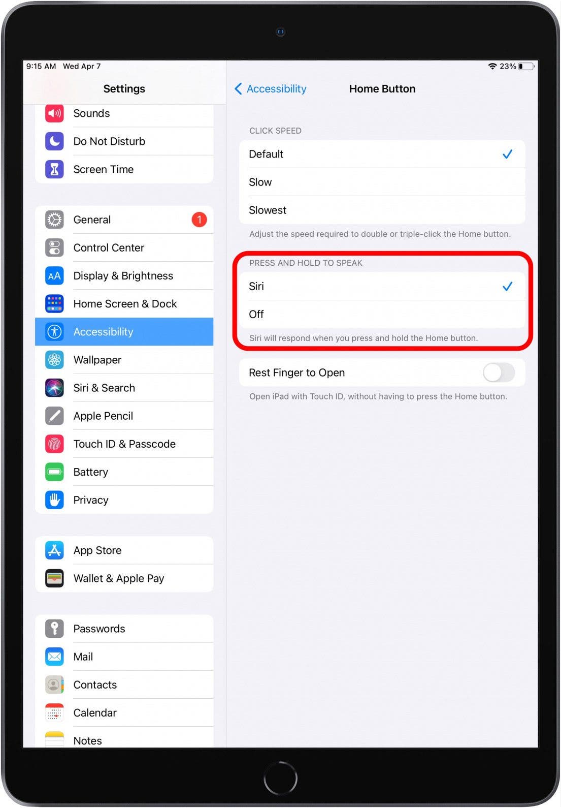 How to Customize Your iPad's Home Button Settings