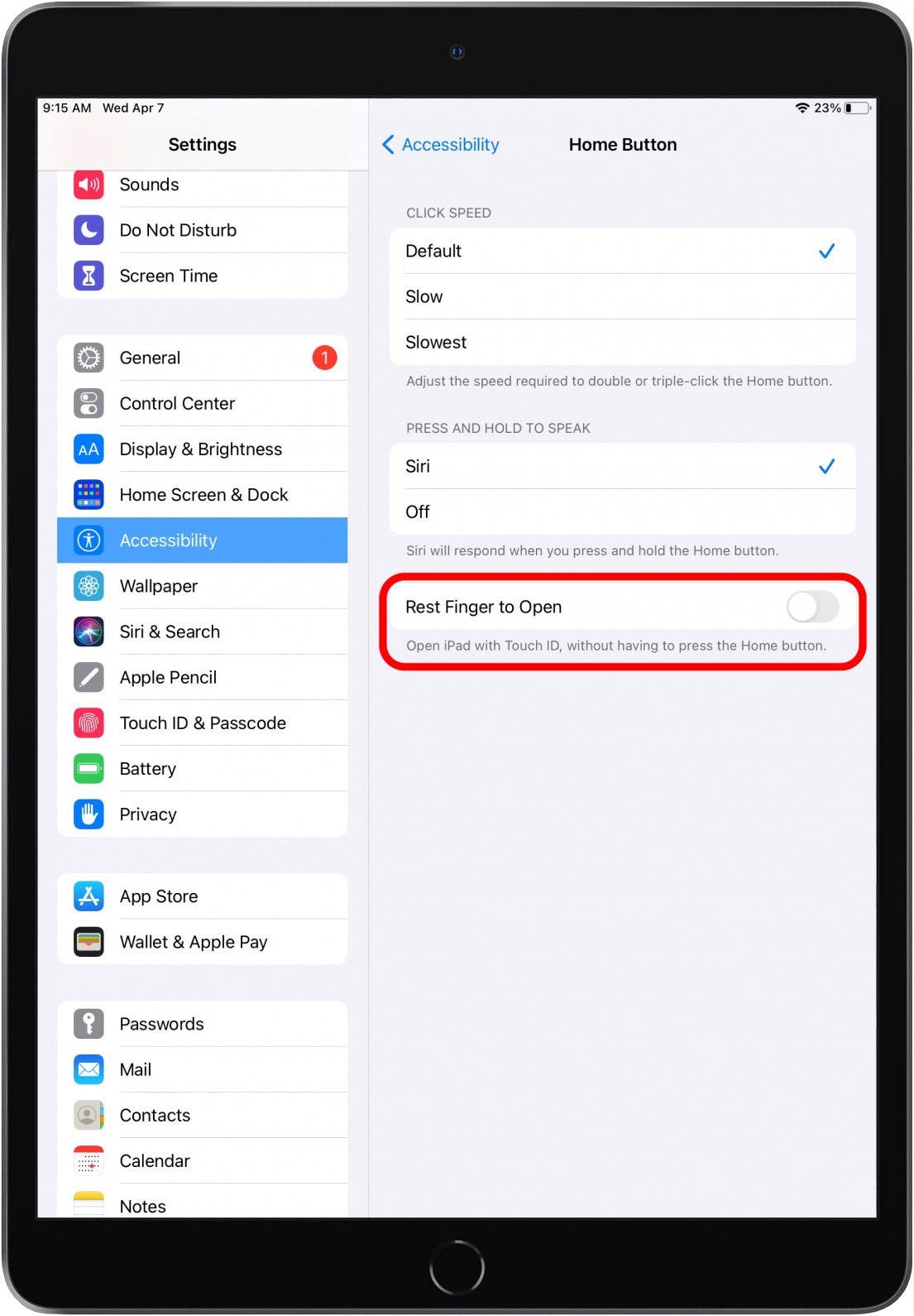 How to Customize Your iPad's Home Button Settings