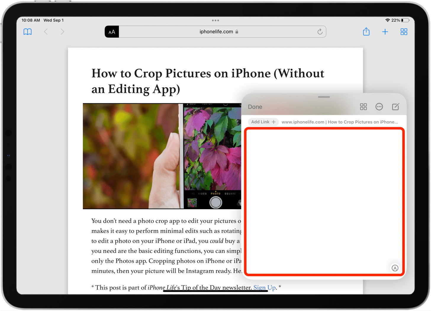How to Use Quick Note on iPad (iPadOS 15)
