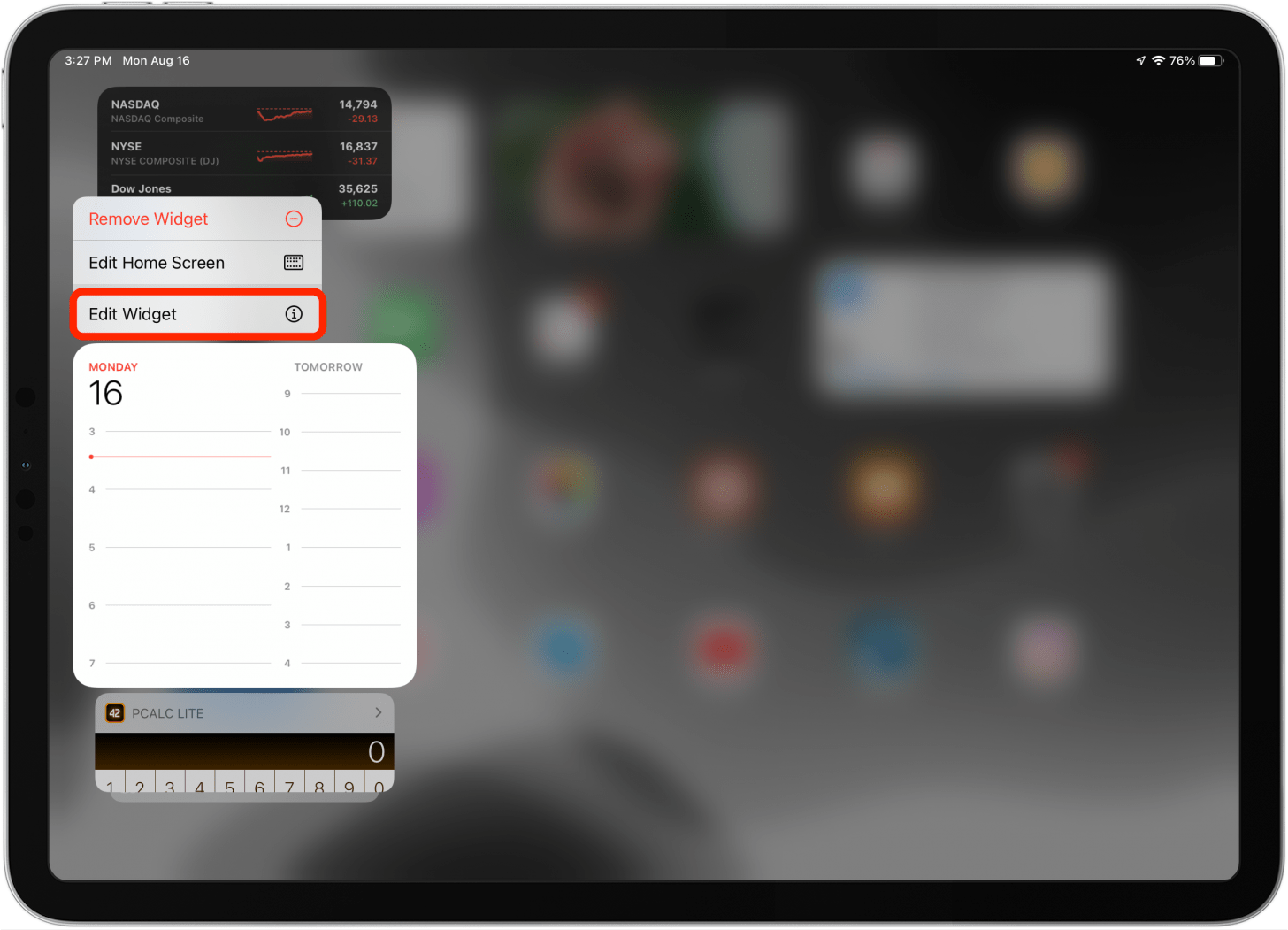 How to Add Widgets on iPad Today View