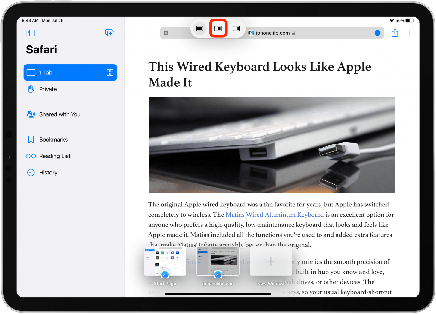 How to Use Split View in Safari