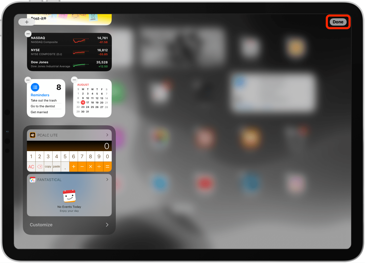 How to Add Widgets on iPad Today View