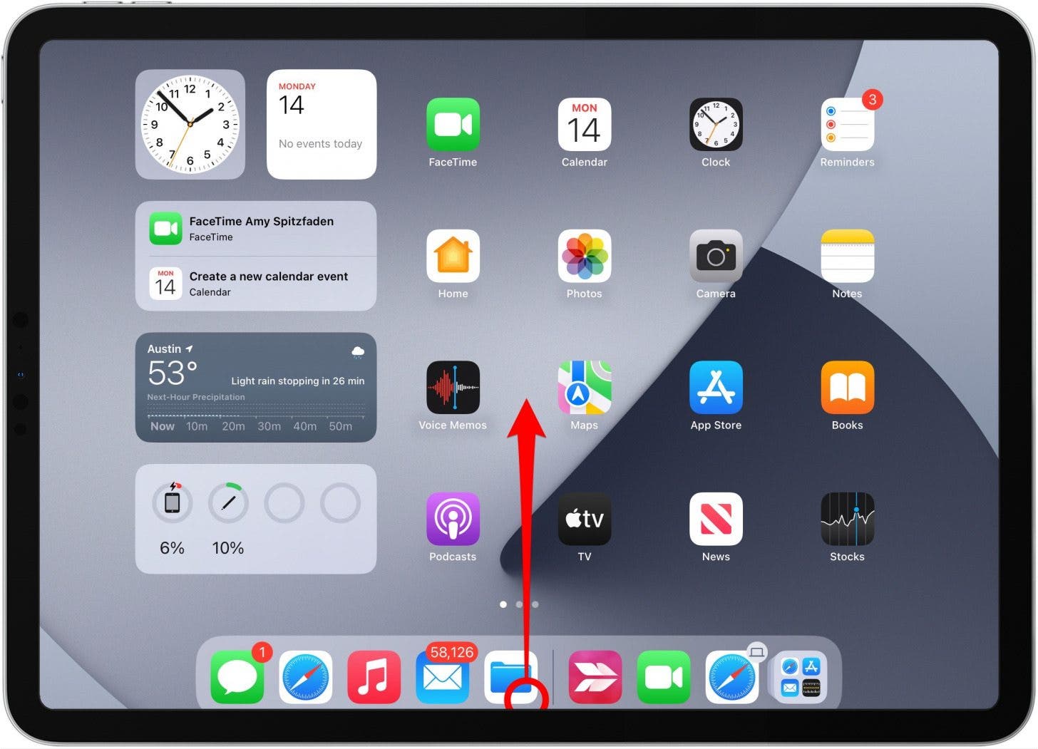 Quickly Navigate between Apps & Home Screen on iPad